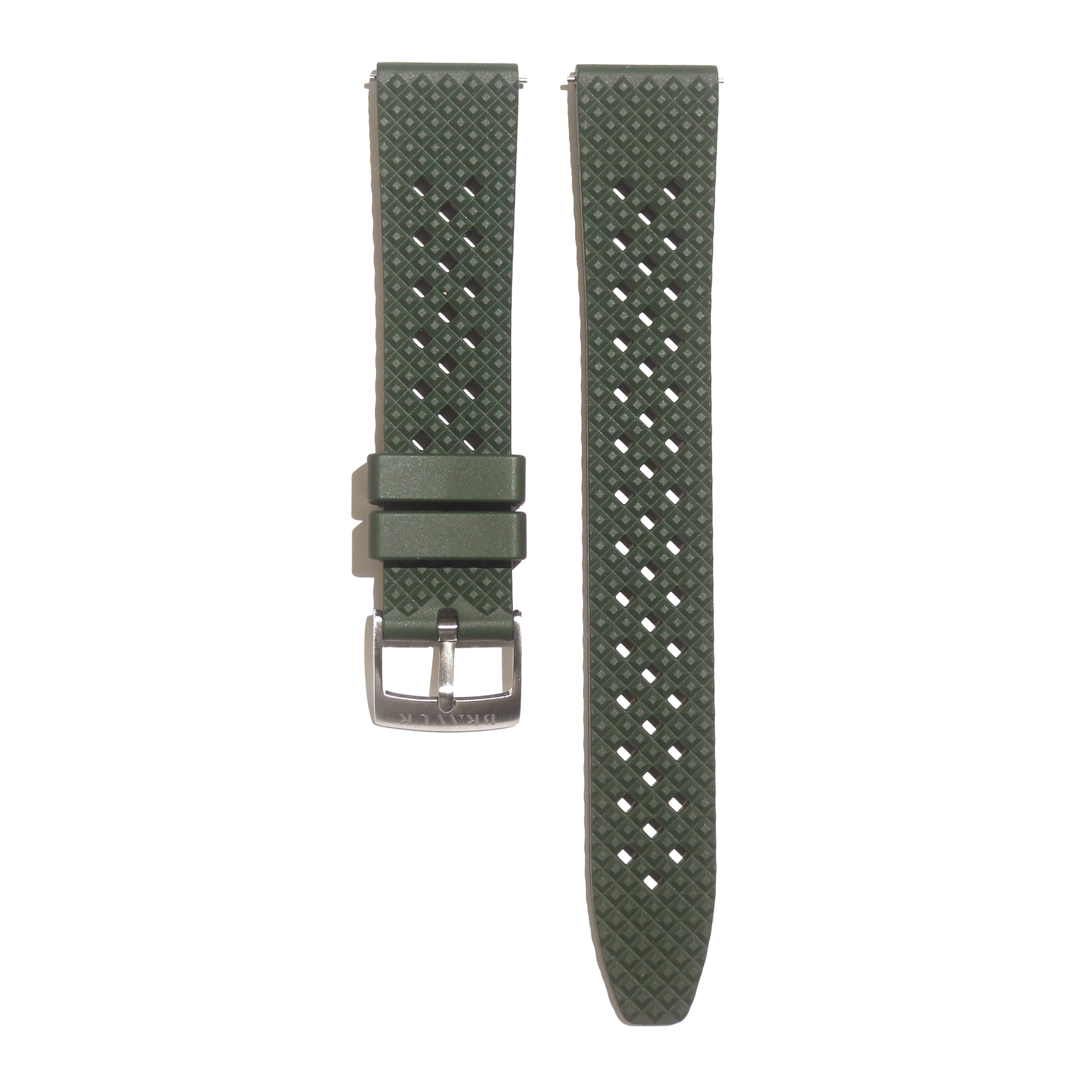 Dark green FKM rubber strap